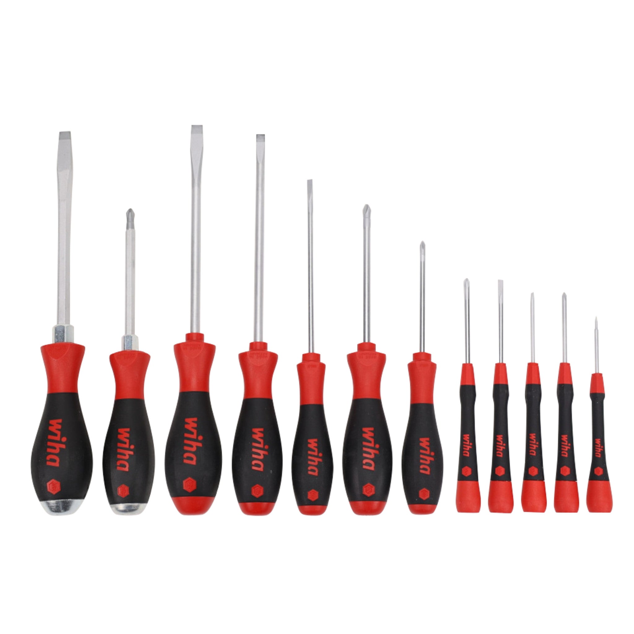 12 Piece Screwdriver Set - PicoFinish Precision, SoftFinish Standard a