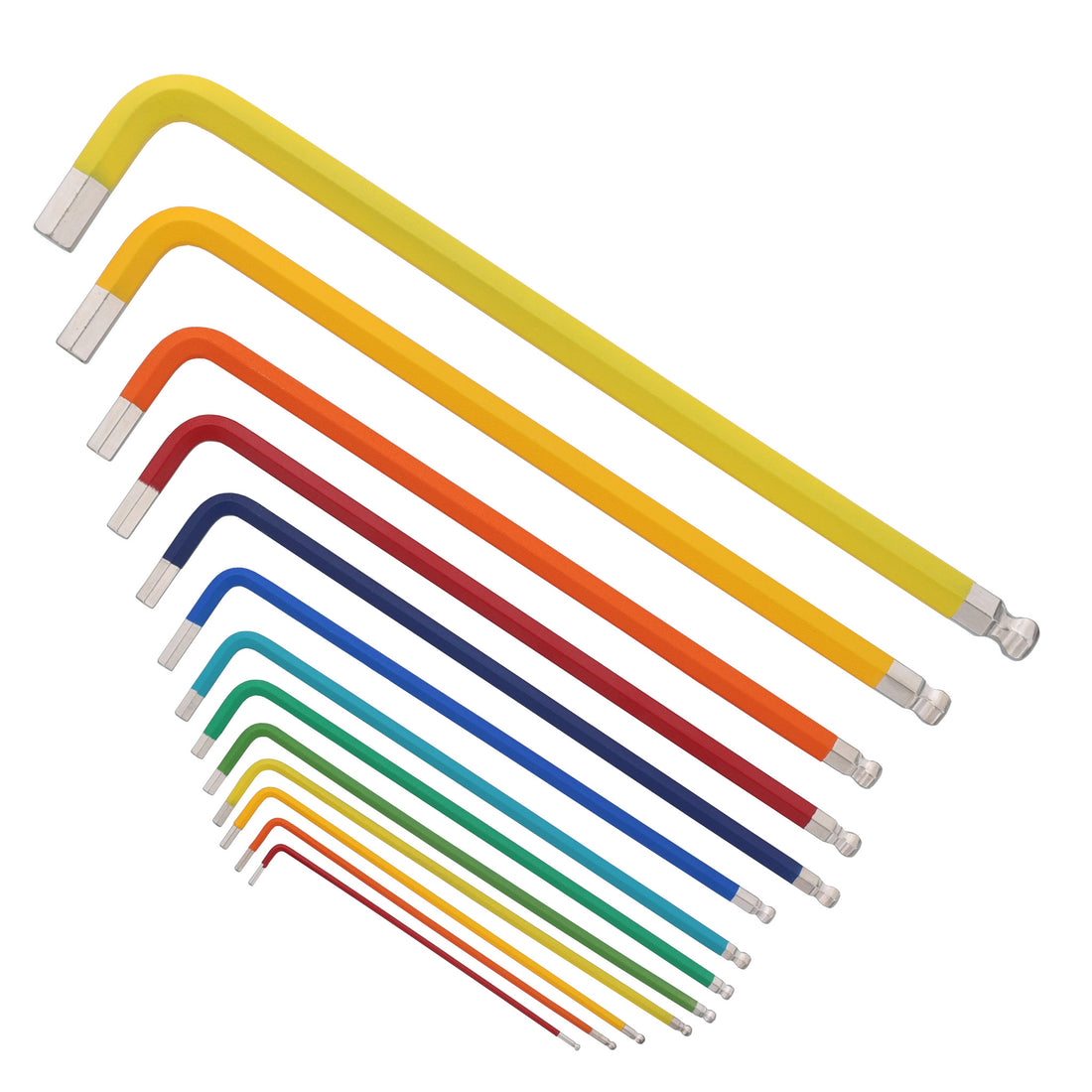 Wiha 66981 Color Coded Hex L-Keys 13 Piece Set Imperial