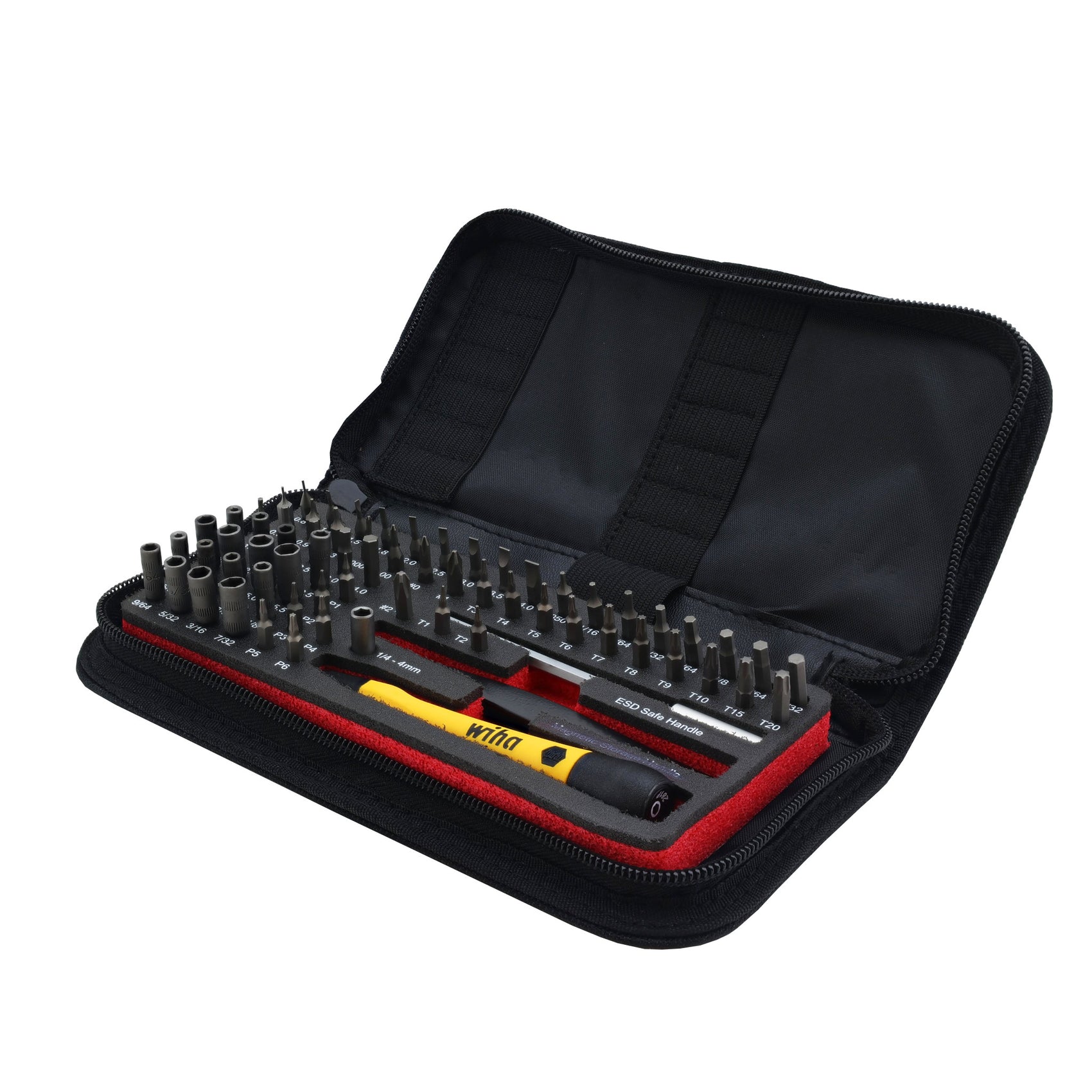 Wiha 75977 ESD Safe Micro Bit 68 Pc. Set