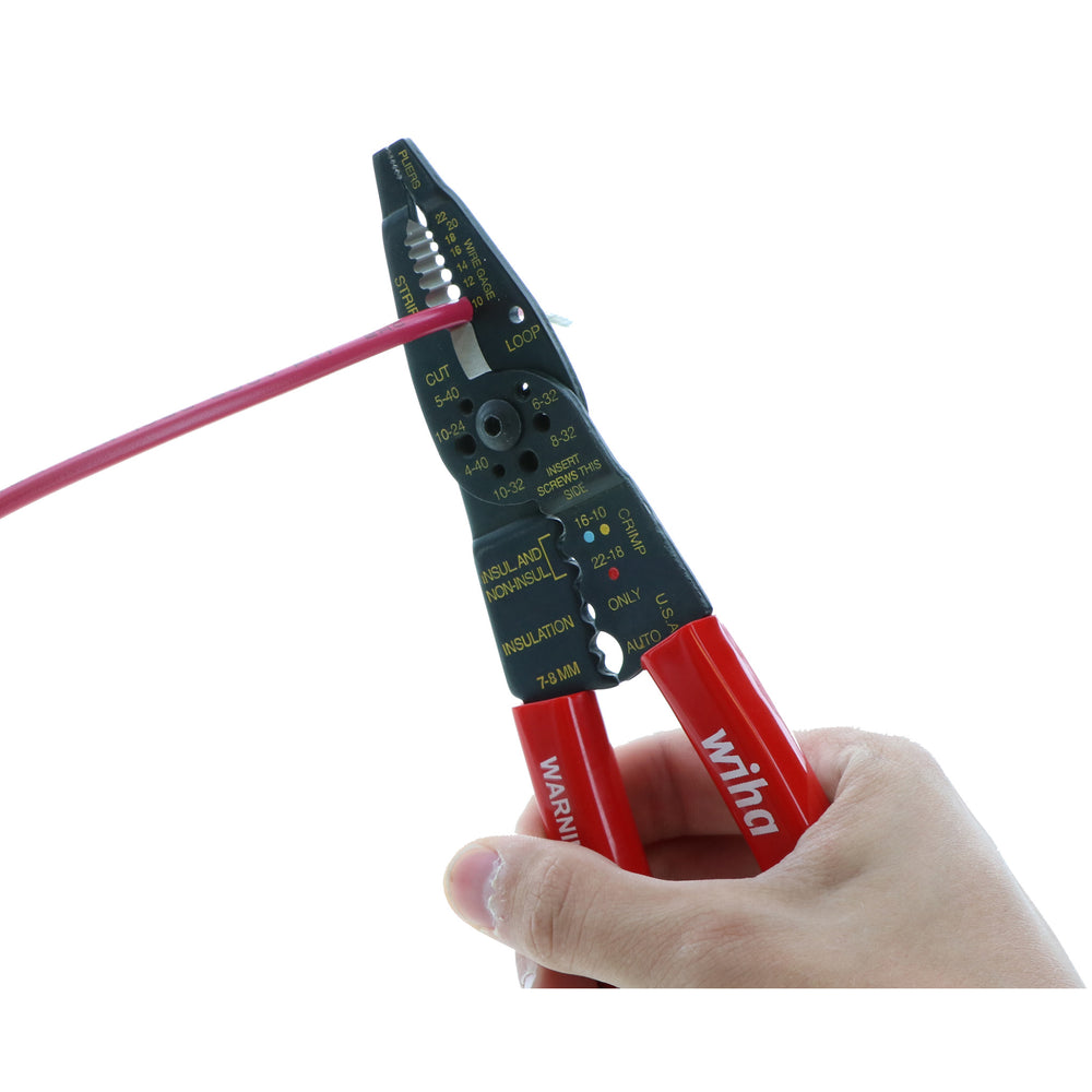 Wiha 57814 Combo Wire Strippers & Cutters 7.25" made in United States