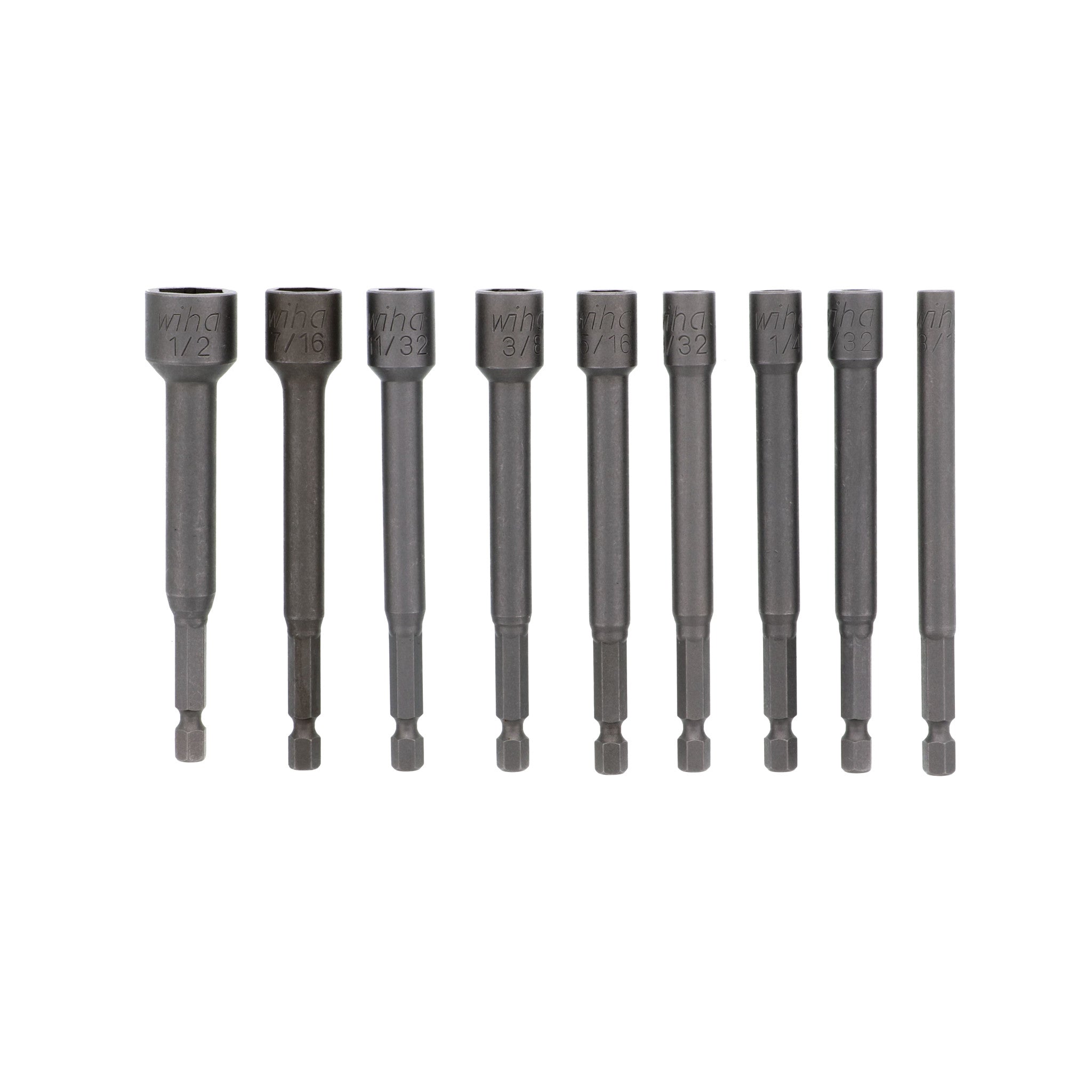 Wiha 76085 Power Blade Inch Nut Driver 9 Pc. Set
