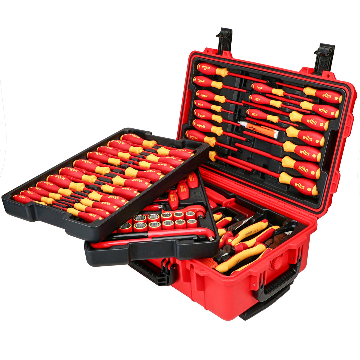 Wiha 32800 Insulated 80 Pc Set In Rolling Tool Case