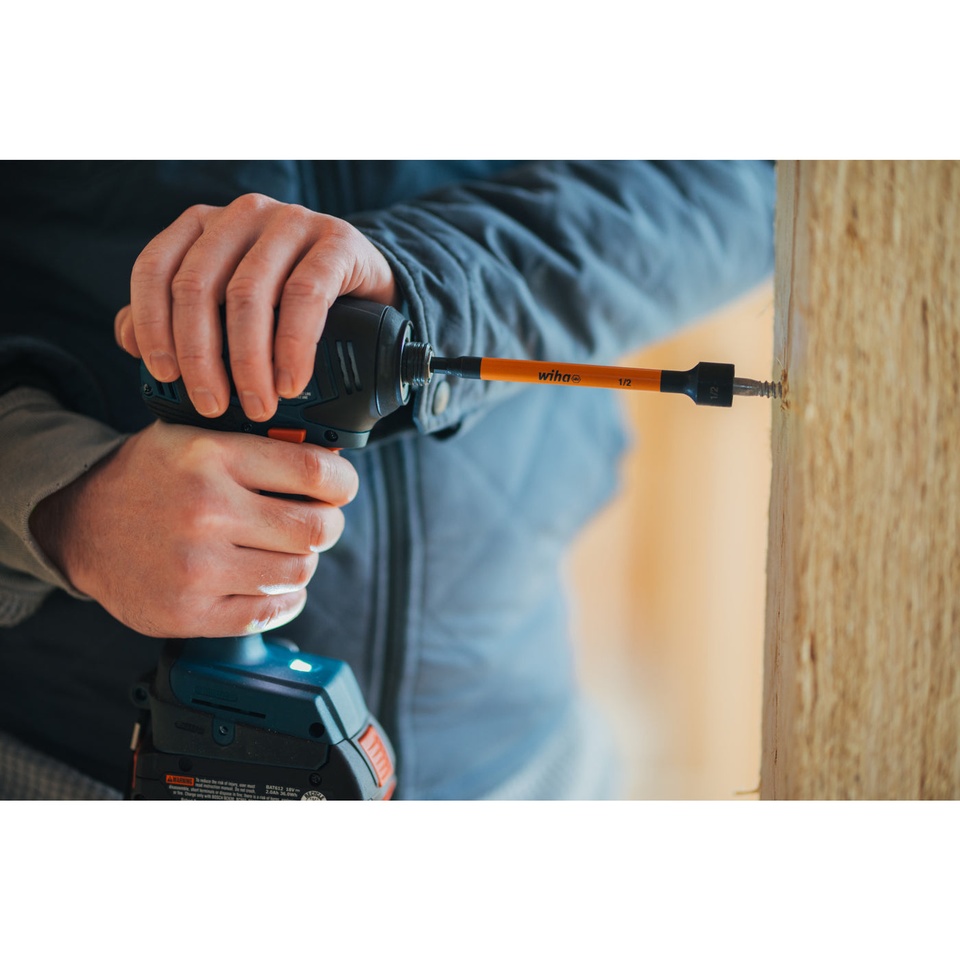 Wiha 70486 Color Coded Magnetic Nut Setters 6-Piece