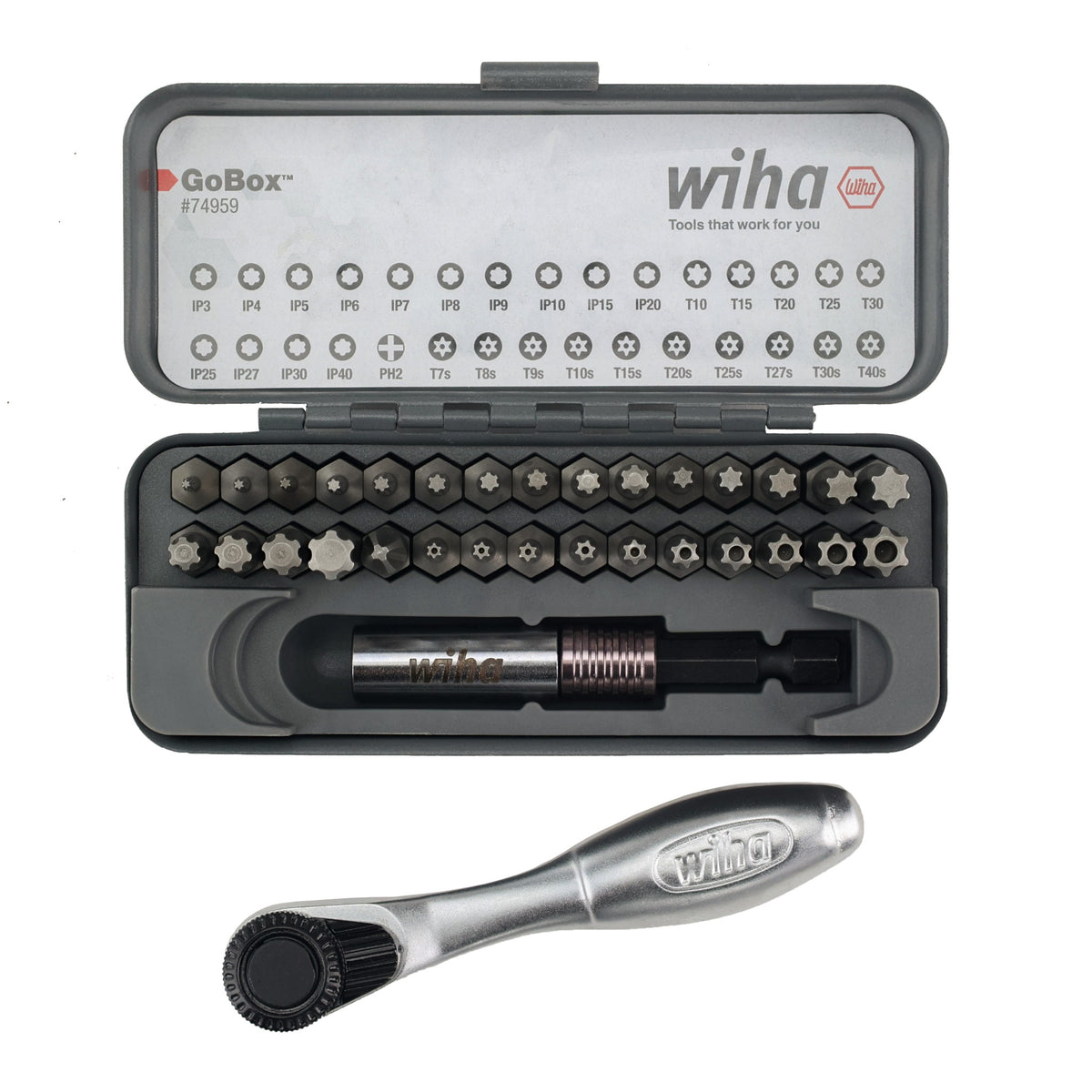 Wiha 74959 32 Piece GoBox Master Torx Bit Set