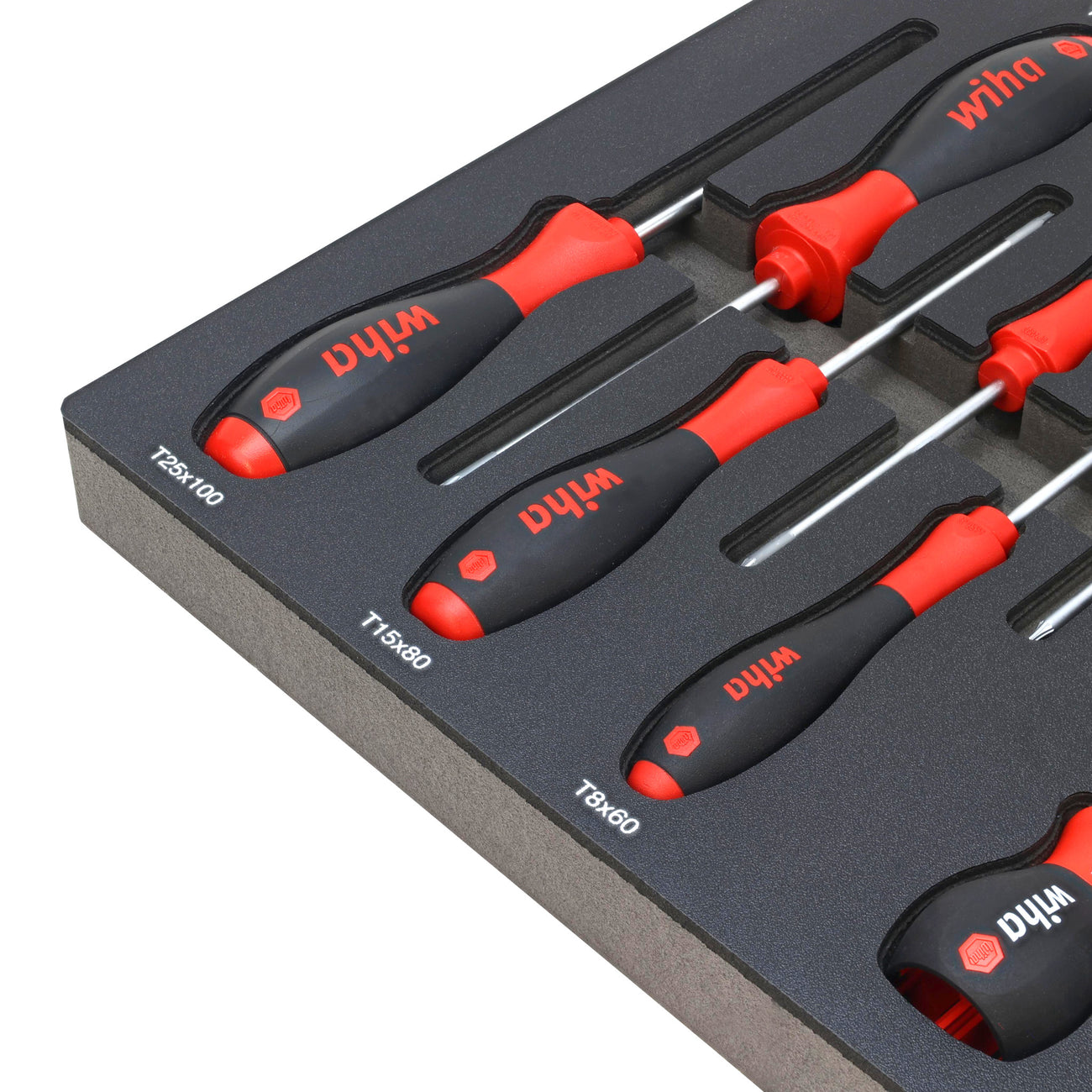 Wiha 91851 Magnetic Foam Work Tray 45 Piece Set