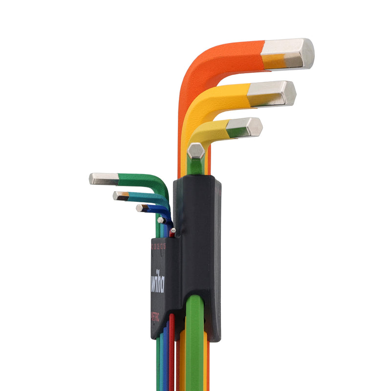 Wiha 66980 Color Coded Hex L-Keys 9 Pc Metric