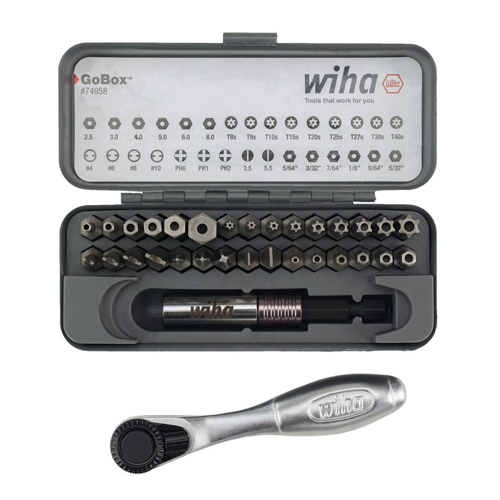 Wiha 74958 32 Piece GoBox Security Bit Set