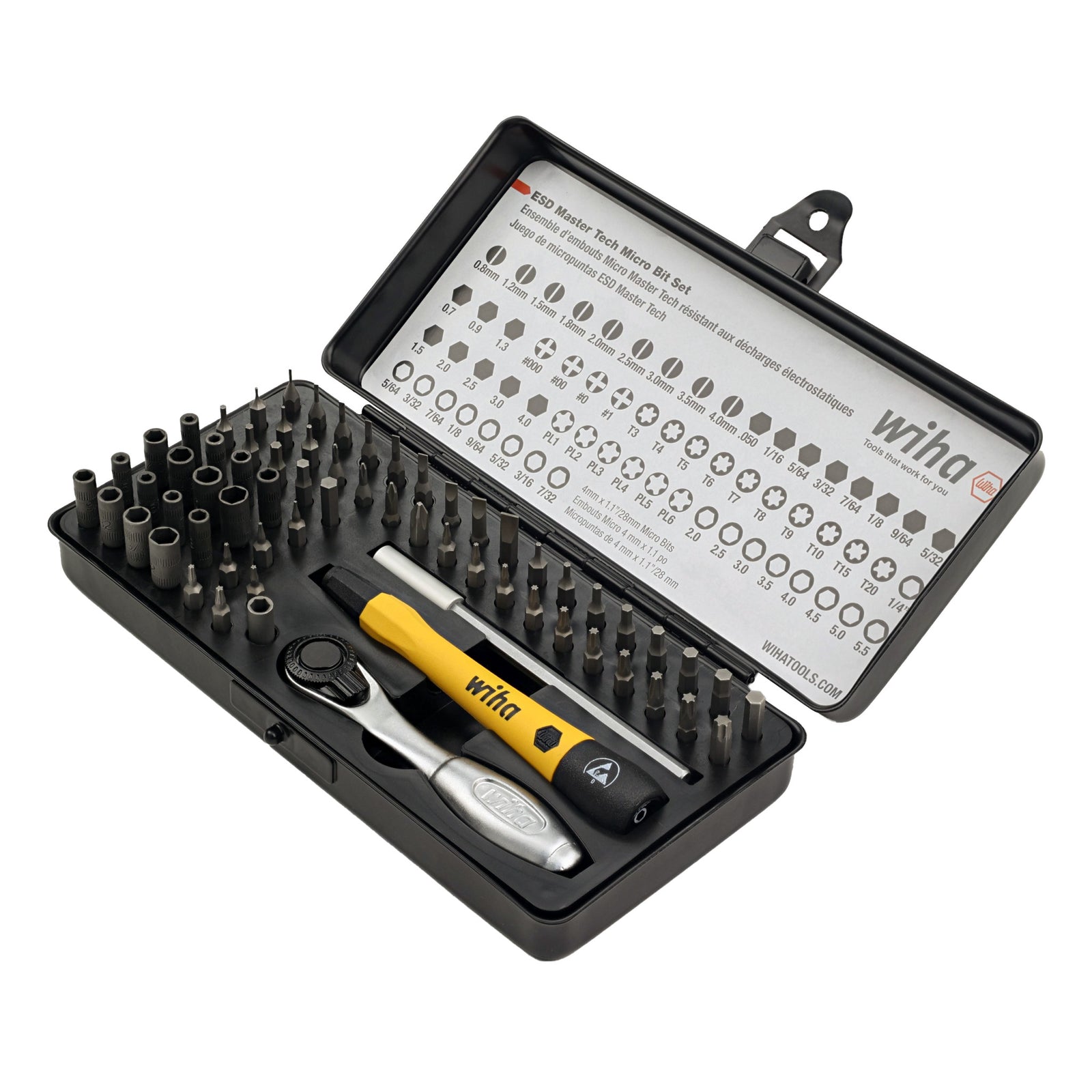 Wiha 75965 Sys 4 Master Tech Ratchet Micro Bit Set