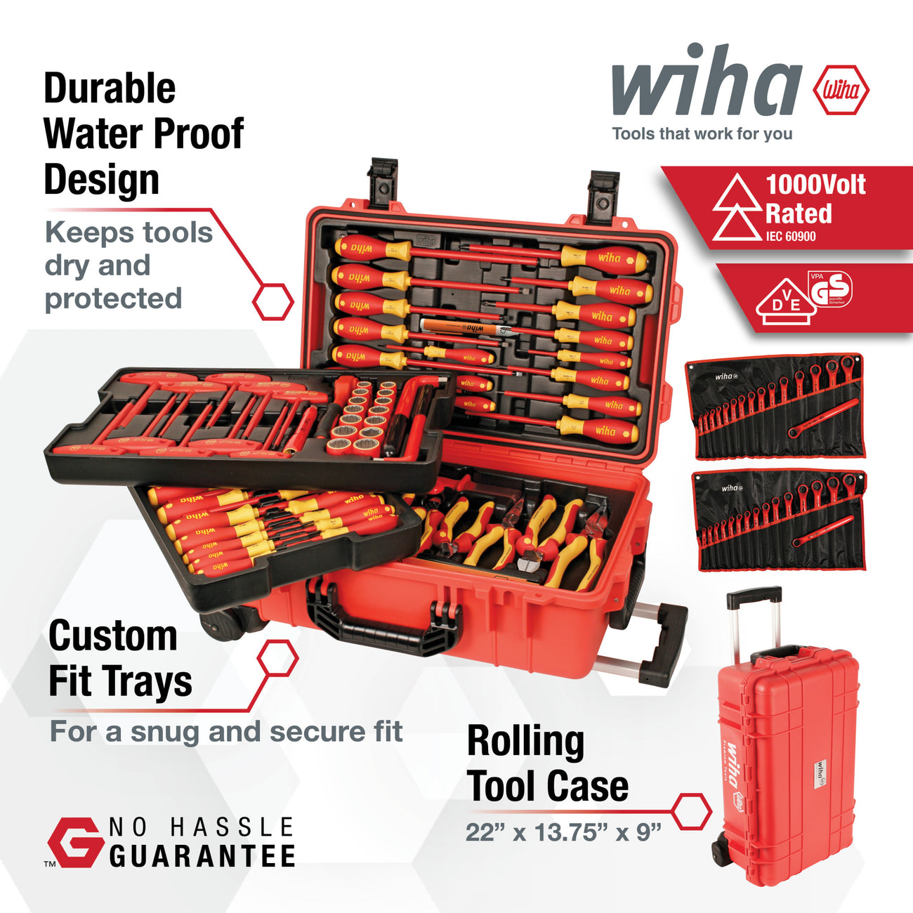 Wiha 32801 Insulated 112 Pc Set In Rolling Case