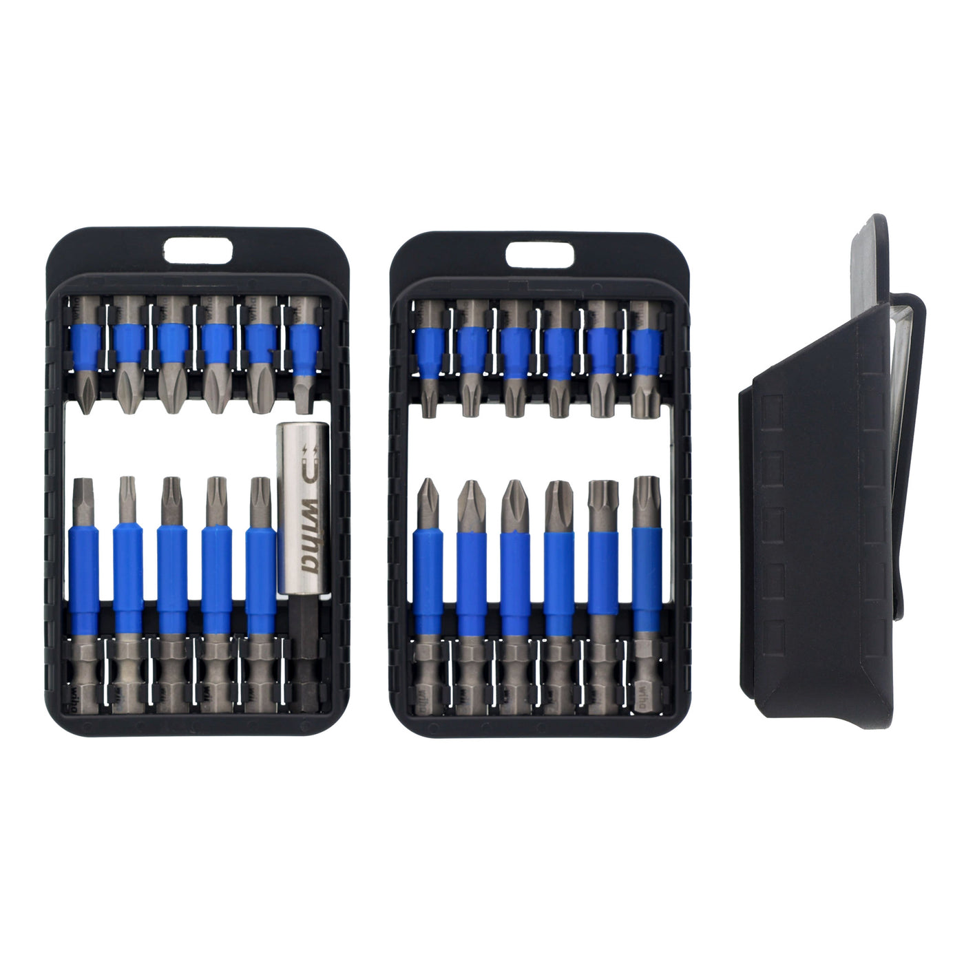 Wiha 70289 24 pc TerminatorBlue Impact Driver Bit Set With Belt Clip