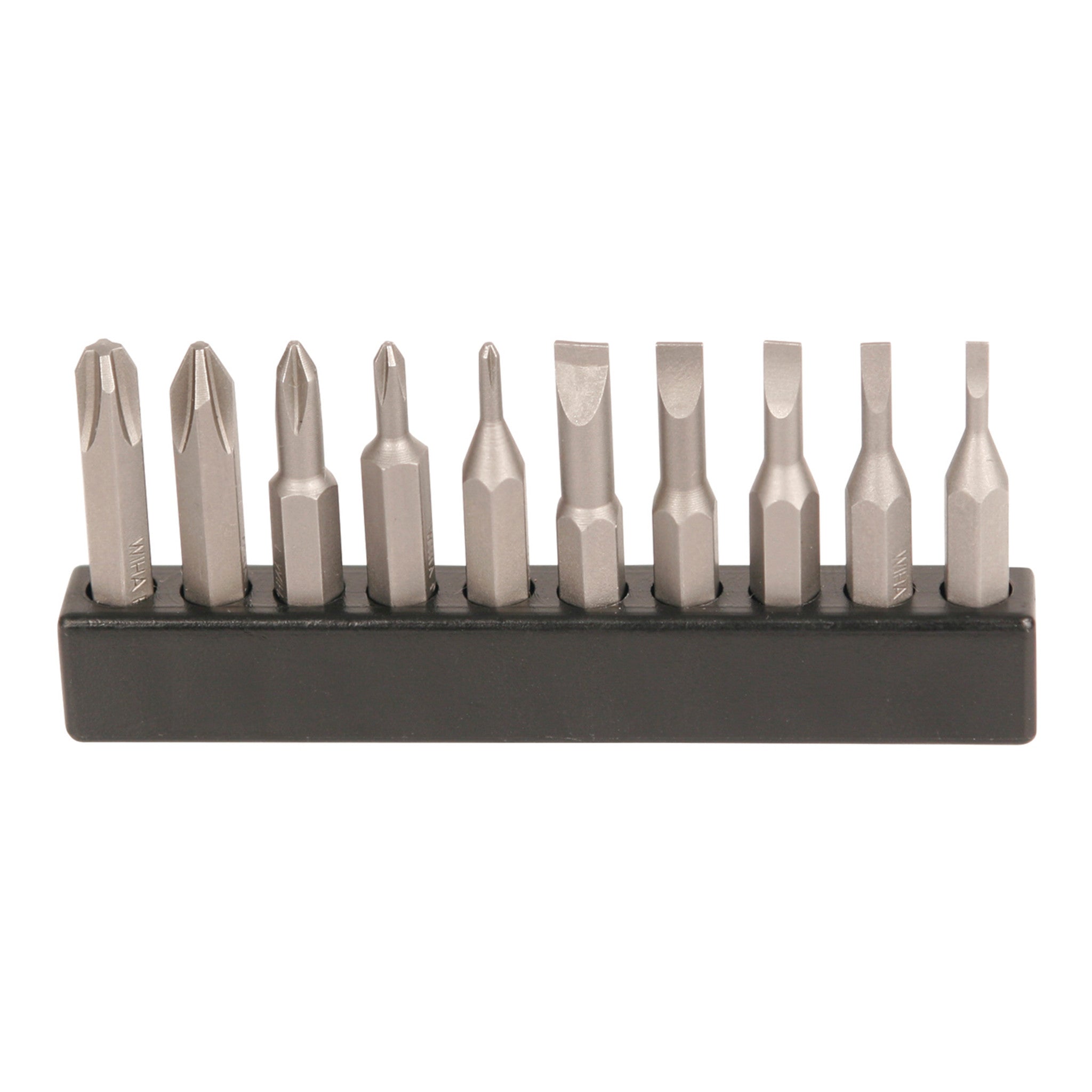 Wiha 75987 Micro Bit Slotted & Phillip 10 Pack