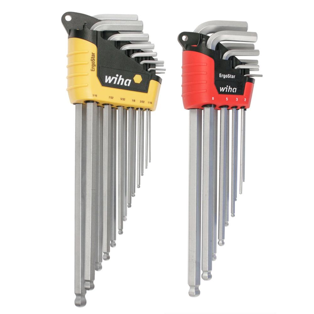 Wiha 66982 ErgoStar Ball Hex L-Key 22 Pc. Set