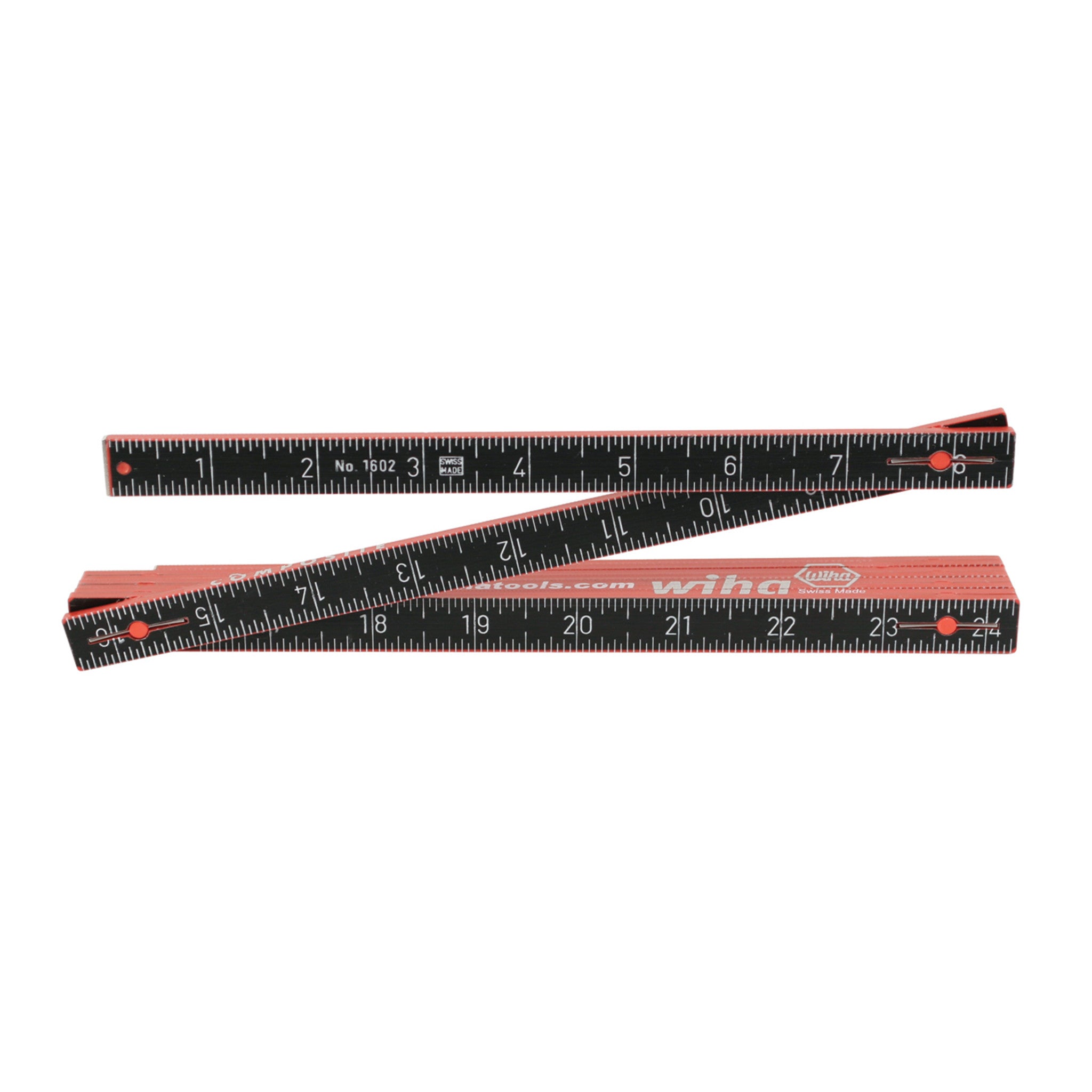 Wiha 61606 Composite 2 Meter Folding Ruler Metric & Inch
