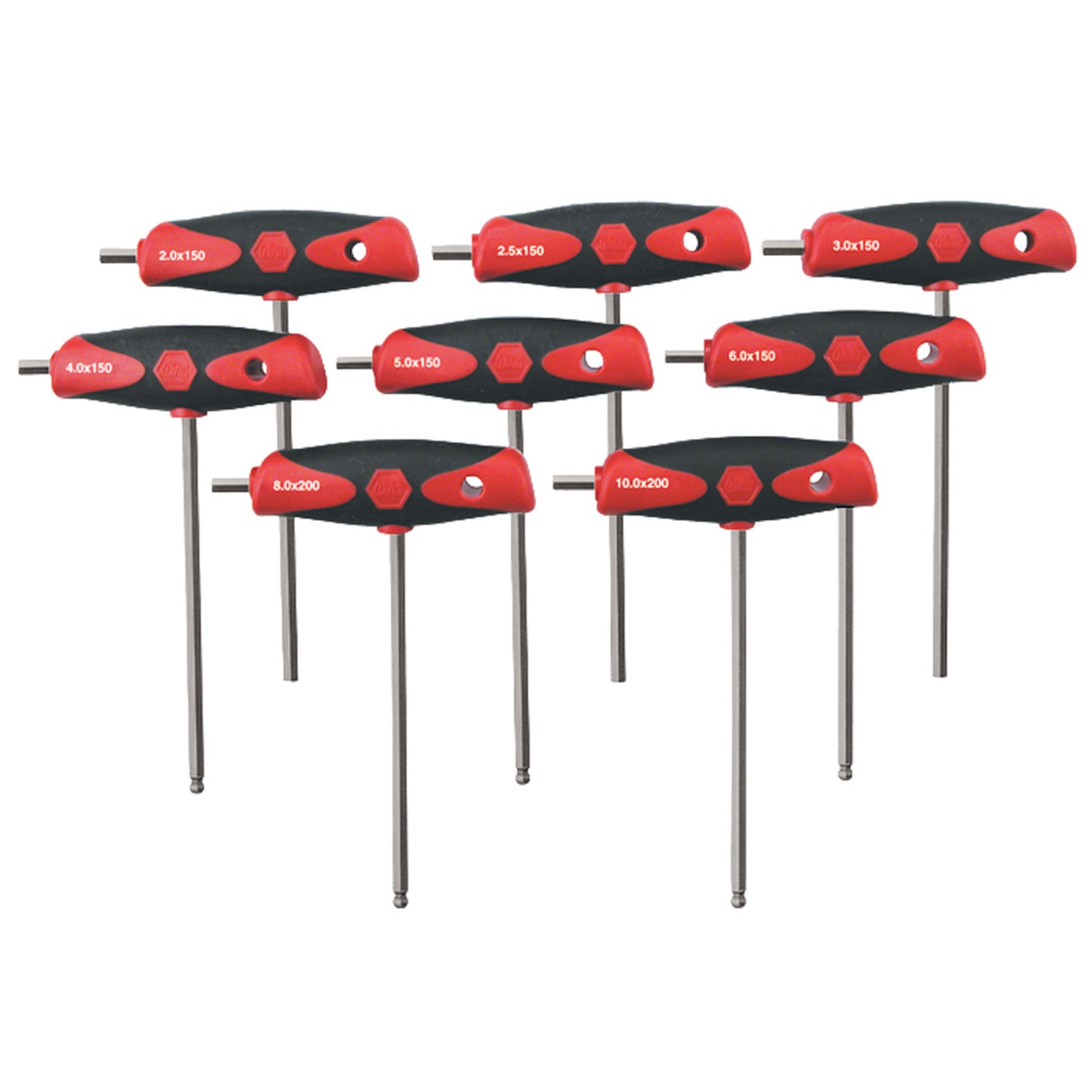 Wiha 54095 Soft Grip Dual Drive T-Handle 8 Pc. Set Made in Germany