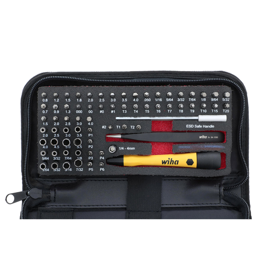 Wiha 75977 ESD Safe Micro Bit 68 Pc. Set