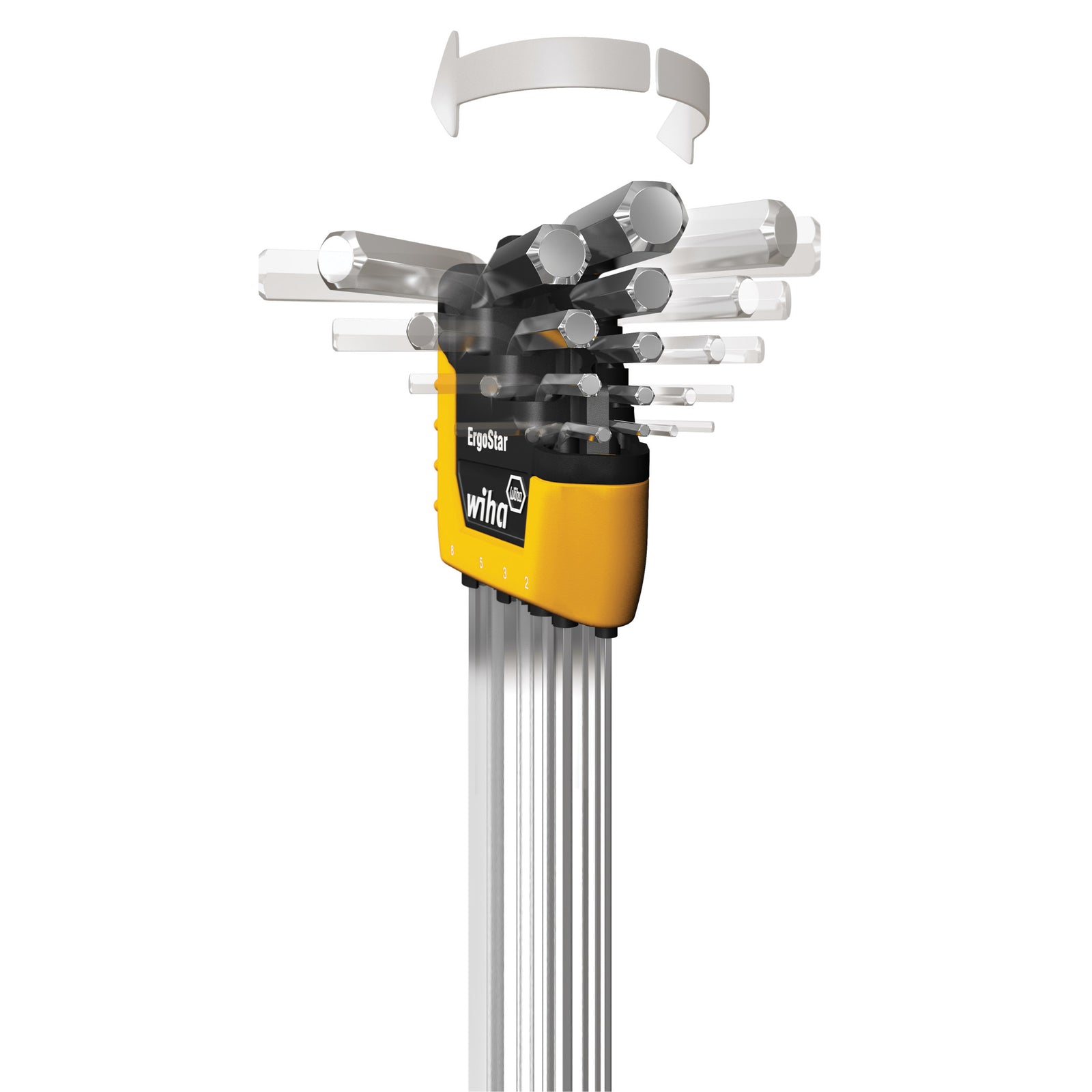 Wiha 66982 ErgoStar Ball Hex L-Key 22 Pc. Set