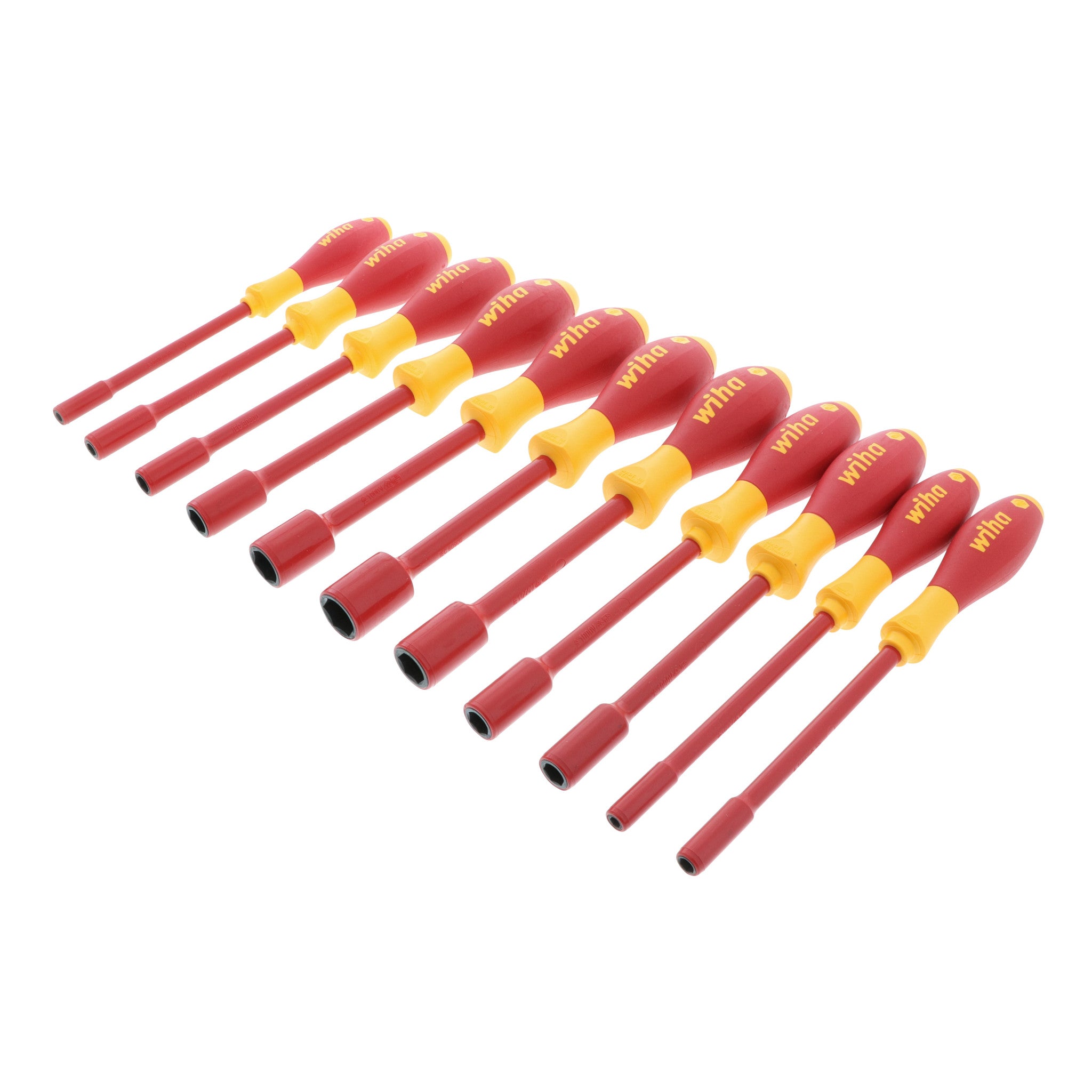 Wiha 32296 Insulated Inch Nut Driver 11 Pc. Set Made in Germany
